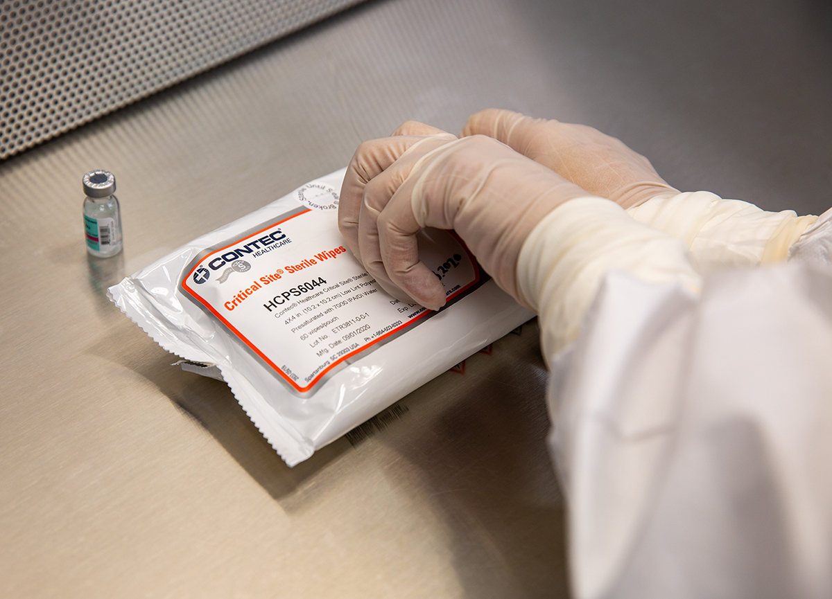 Recommended Usage of Contec® Critical Site ® Sterile Wipes